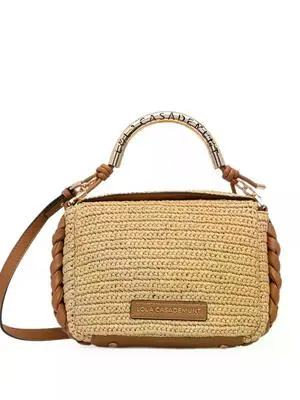 Lola Casademunt Woven Braided-trim Tote Bag - Neutrals