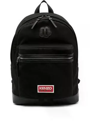 Kenzo Explore Boke Flower Canvas Backpack - Black