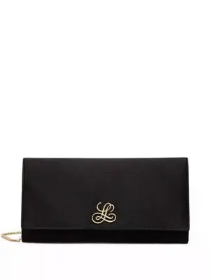 Luisa Spagnoli Iroise Logo-plaque Chain-strap Clutch Bag - Black