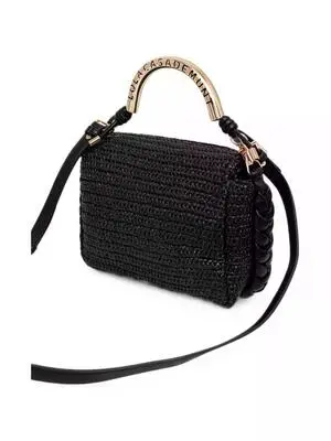 Lola Casademunt Woven-effect Logo-handle Tote Bag