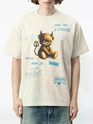 DOMREBEL Lil Dev Graphic-print T-shirt - Neutrals