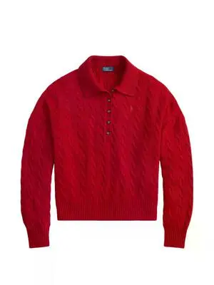 Polo Ralph Lauren Cable-knit Polo Sweater - Red