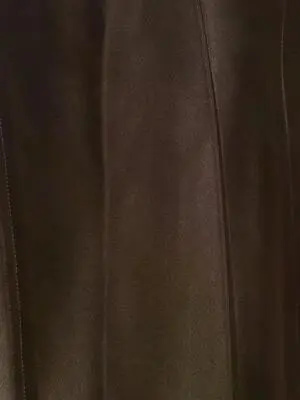 Vince Satin-finish Pleated Skirt