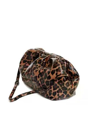 Essentiel Antwerp Kennie Leopard-print Clutch Bag