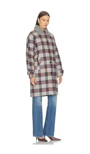 Veronica Beard Laurent Dickey Coat With Collar In . Also