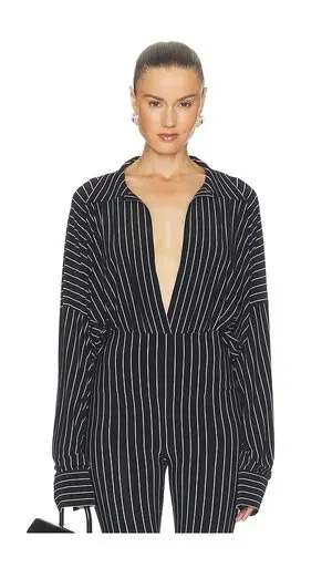 Norma Kamali Oversized Bodysuit In . Also