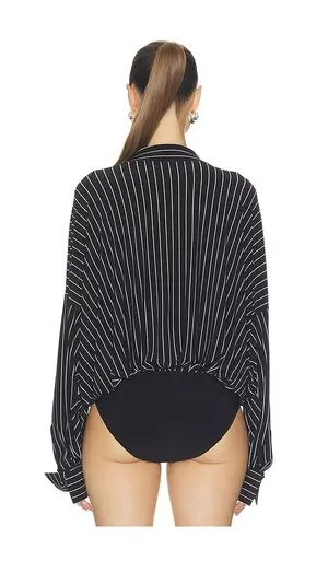 Norma Kamali Oversized Bodysuit In . Also