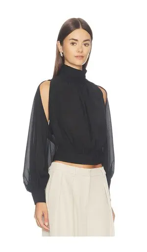MORE TO COME Merilee Open Back Top In . Also - Black