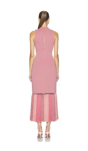 Aje Sofyr Knit Tassel Midi Dress In . Also