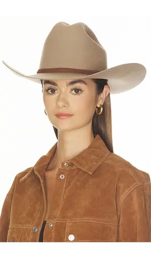 BRIXTON Brixton Laredo Wthr Guard Cowboy Hat In Tan. Size L. Also