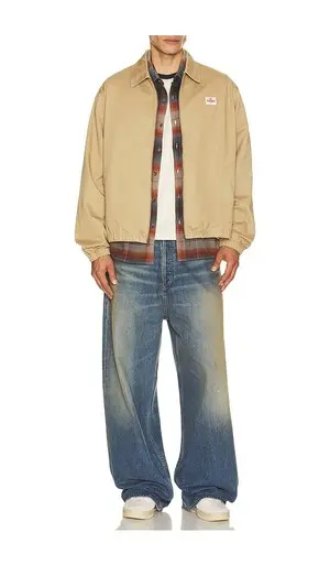 Brixton Trademark Lightweight Garage Zip Jacket In . Also