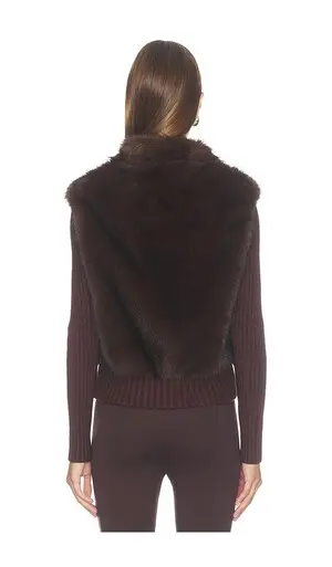 Source Unknown Meti Eco Fur Zip Cardigan In . Also