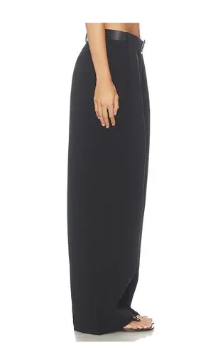 Source Unknown Matteo Belted Tuck Trousers In . Also