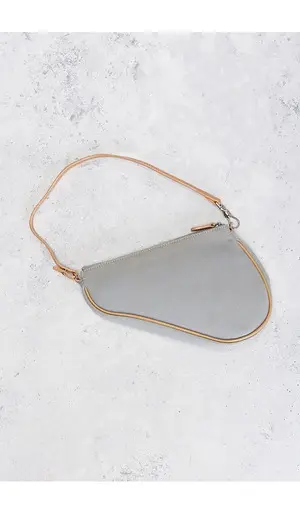 FWRD RENEW Dior Denim Pochette Saddle Bag