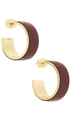 FRASIER STERLING Croc Hoops - Red