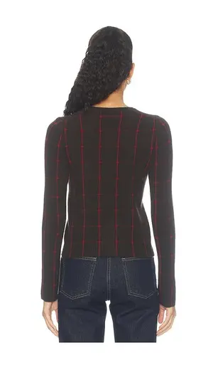 Guest In Residence Jane Checker Cardigan In . Also