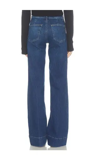 FRAME Le Slice Slim Palazzo Long Jeans In . Also
