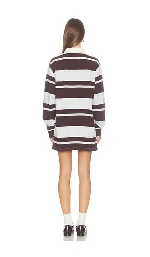 Good American The Knit Rugby Mini Dress In . Also