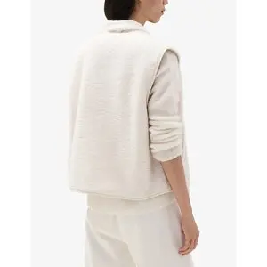 THE WHITE COMPANY Round-neck Relaxed-fit Borg Gilet