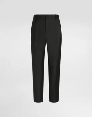 Dolce & Gabbana Virgin Wool Trousers Pants And Shorts - Green