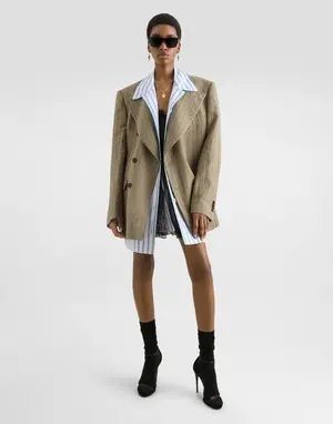 Dolce & Gabbana Striped Poplin Shorts Pants And Shorts