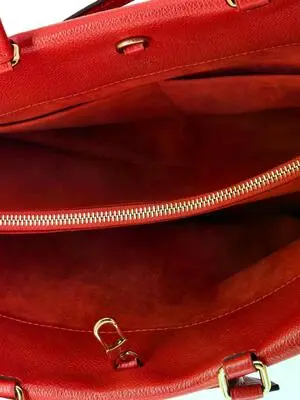 LOUIS VUITTON Venus Handbag Monogram Canvas And Leather Satchel - Red