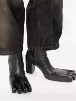 AVAVAV Four-toe Leather Ankle Boots