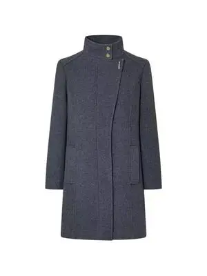 Liu Jo Midi Coat In Wool Blend Fabric