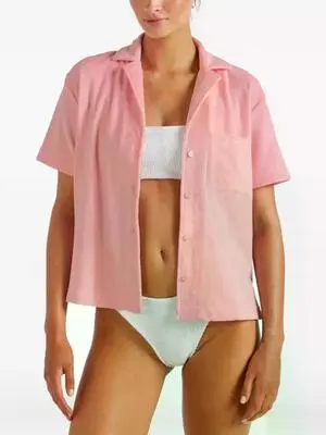 Hunza G Cuban Short-sleeve Shirt - Pink
