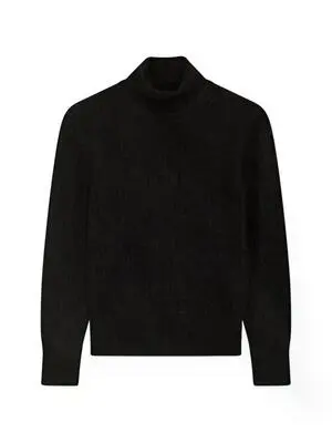LARDINI Turtleneck Sweater - Black