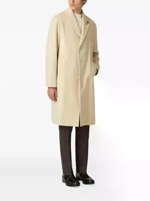 LARDINI Single-breasted Wool Coat