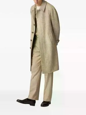 LARDINI Prince Of Wales Tweed Coat