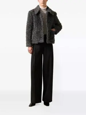 LARDINI Flannel Palazzo Trousers