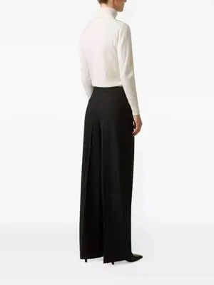 LARDINI Flannel Palazzo Trousers