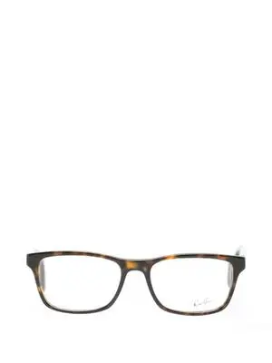 Ray-ban Tortoiseshell-pattern Rectangle-frame Glasses - Brown
