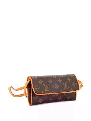LOUIS VUITTON Twin Handbag Monogram Canvas Pm Crossbody Bag