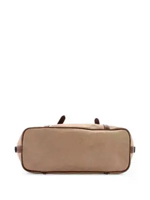 Prada Logo Bauletto Bag Canvas Medium Handbag