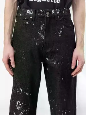 DOMREBEL Jerk Paint-splatter Jeans