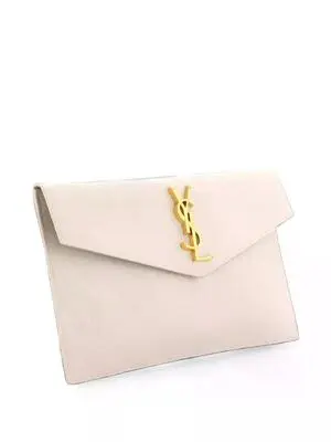 Saint Laurent Uptown Pouch Leather Clutch Bag
