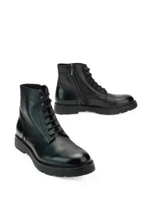 DOUCAL'S Lace-up Leather Ankle Boots