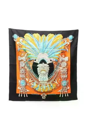 Hermès 2010s Silk Scarf - Black
