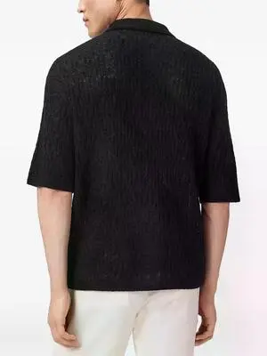 ALLSAINTS Cable-knit Polo Shirt