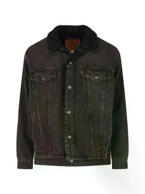 LEVI'S Sherpa-collar Denim Jacket - Brown