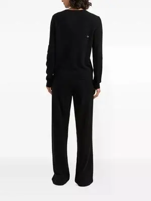 Chinti & Parker Slogan-embroidered Wool Sweater