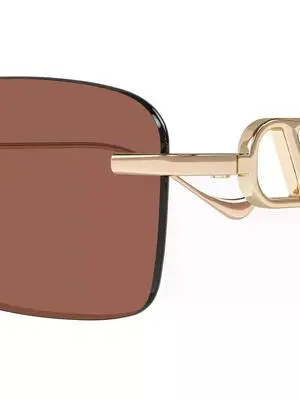 Valentino Garavani Vlogo Rectangle-frame Sunglasses