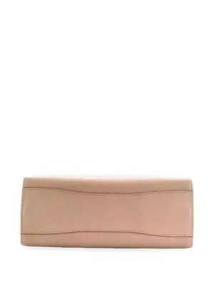 Prada Side Pleat Saffiano Leather Large Tote Bag