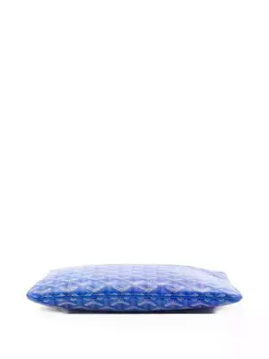 Goyard Senat Zip Coated Canvas Mm Pouch - Blue