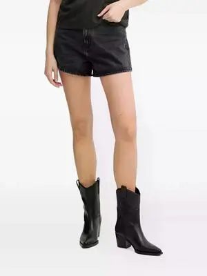 LEVI'S High-waisted Denim Shorts - Black
