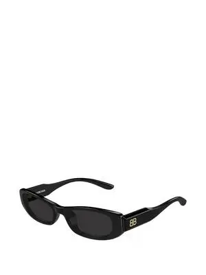 Balenciaga Bb Logo-plaque Rectangle-frame Sunglasses