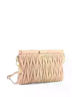 Miu Miu Flap Matelasse Leather Small Crossbody Bag